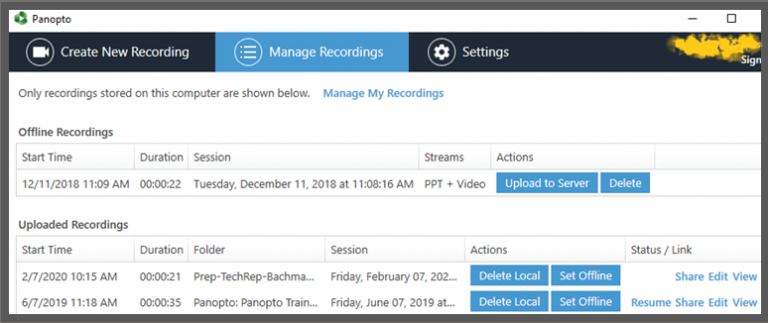 Lecture Capture – Panopto | The American College of Greece – Blackboard