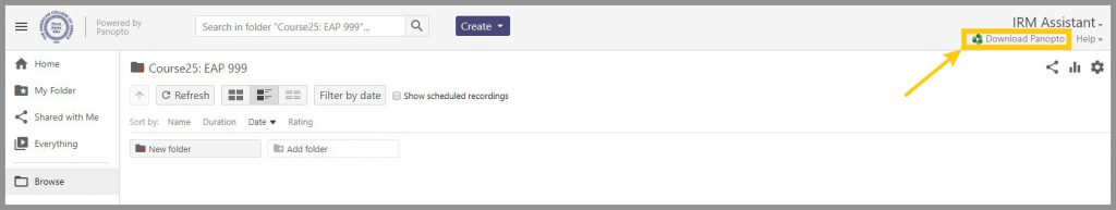 Lecture Capture – Panopto | The American College of Greece – Blackboard